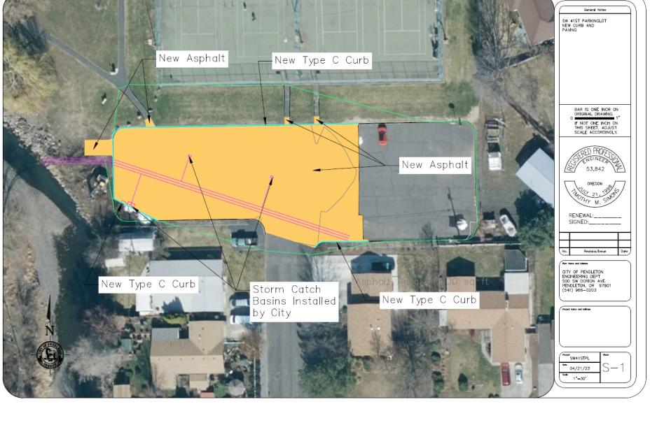 41st Parking Lot Reconstruction | Pendleton Projects